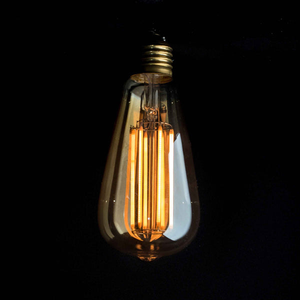 ST64 6W E27 2200K LONG FILAMENT - Vintage LED - LED Edison Globes ...
