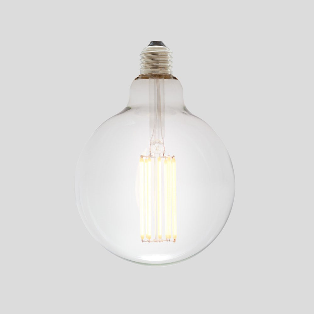 G125 10W LED Long Filament Light Bulb - E27 3000K Clear Glass - Vintage ...
